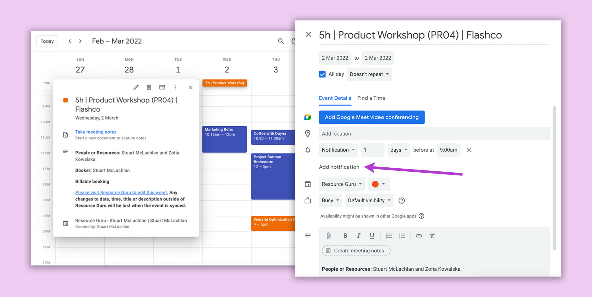 New Feature Sync Both Ways With Google Calendar