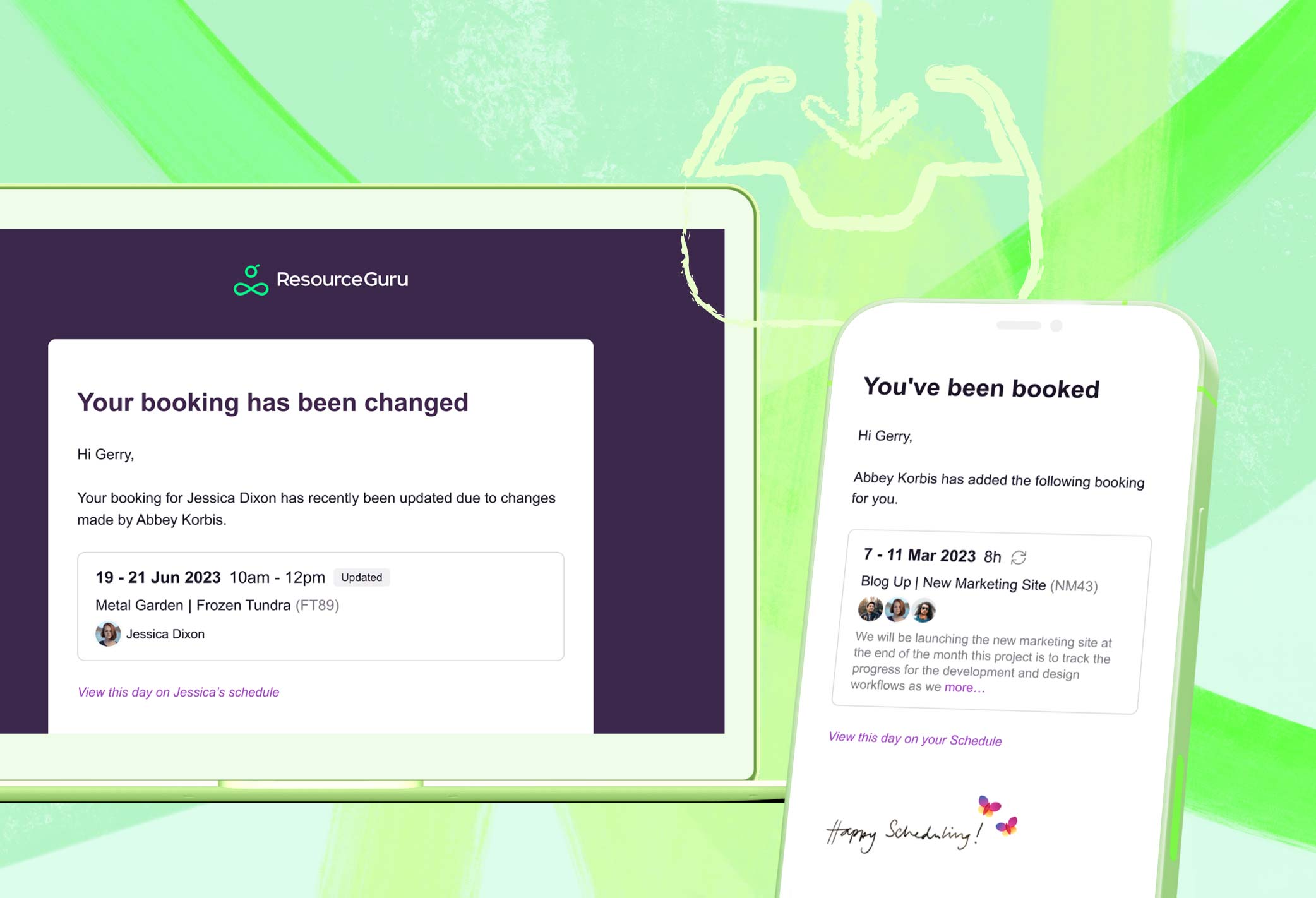 New Email Notifications to Keep Teams Aligned | Resource Guru