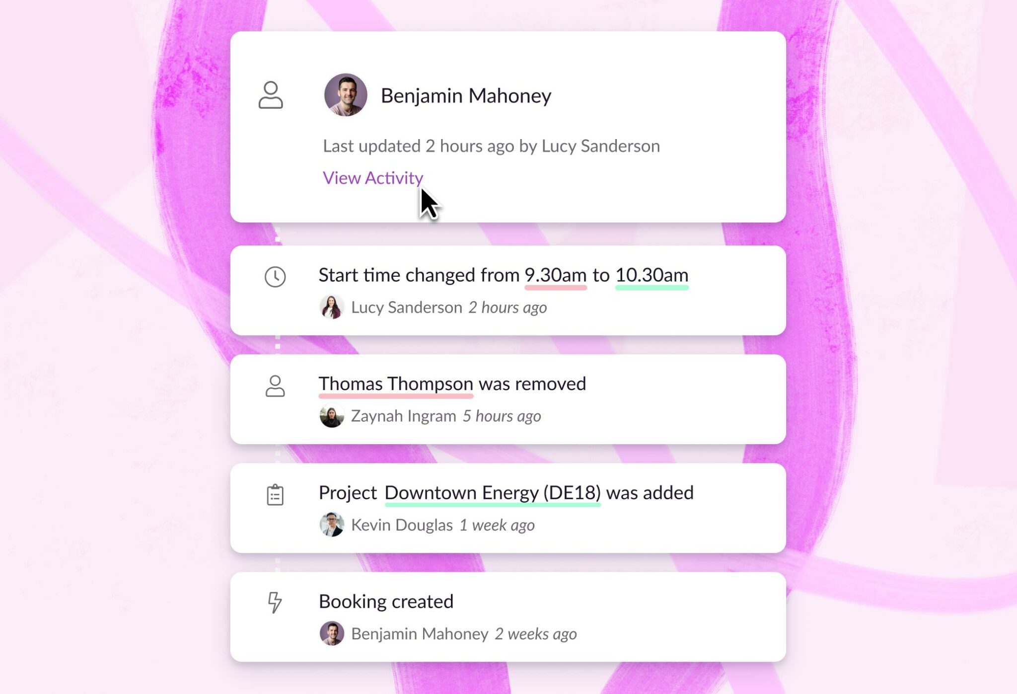 New Feature – Booking Activity Log | Resource Guru