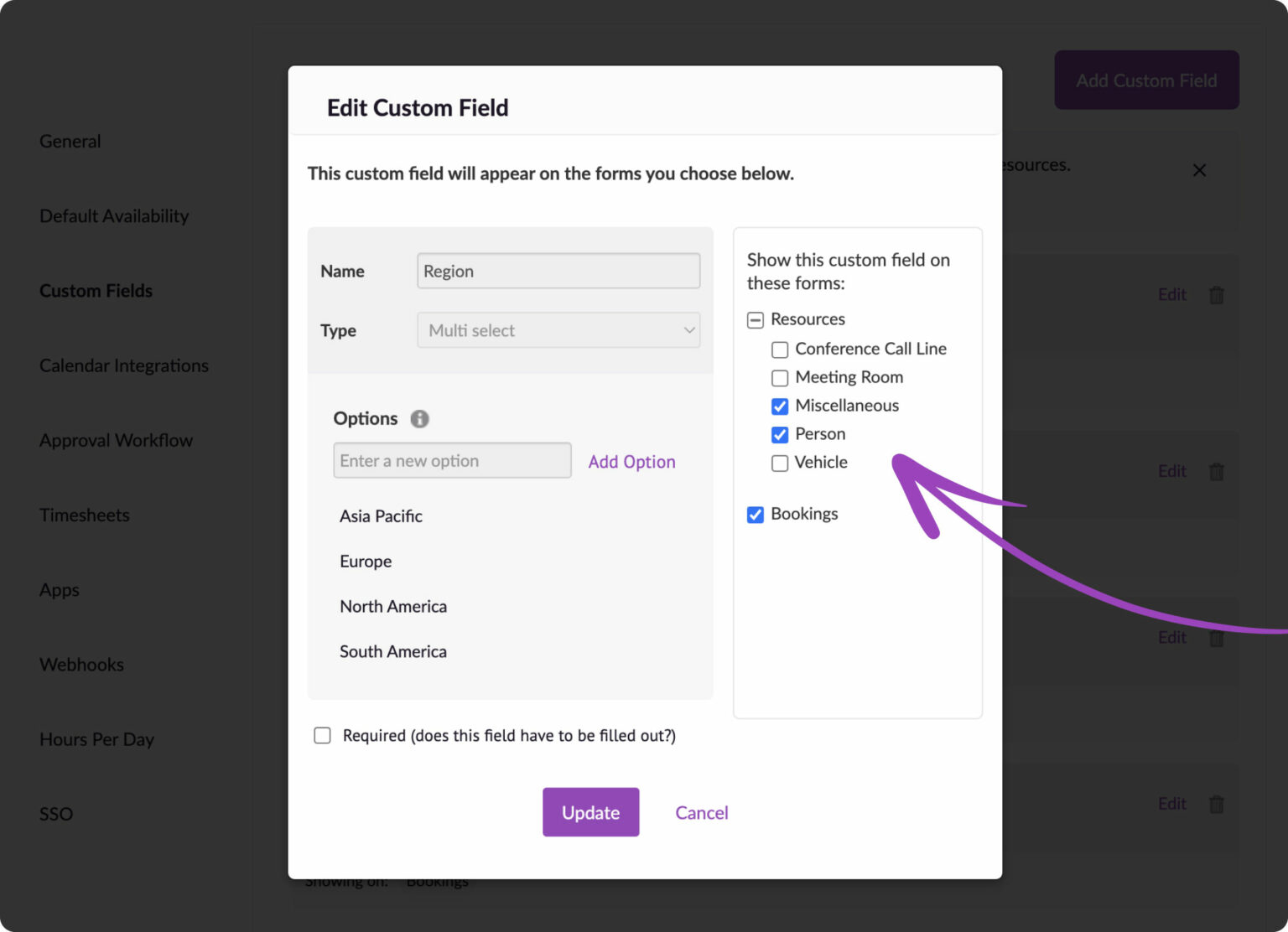 New Feature – Custom Fields for Bookings | Resource Guru