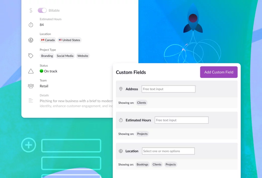 New Feature – Custom Fields for Projects & Clients