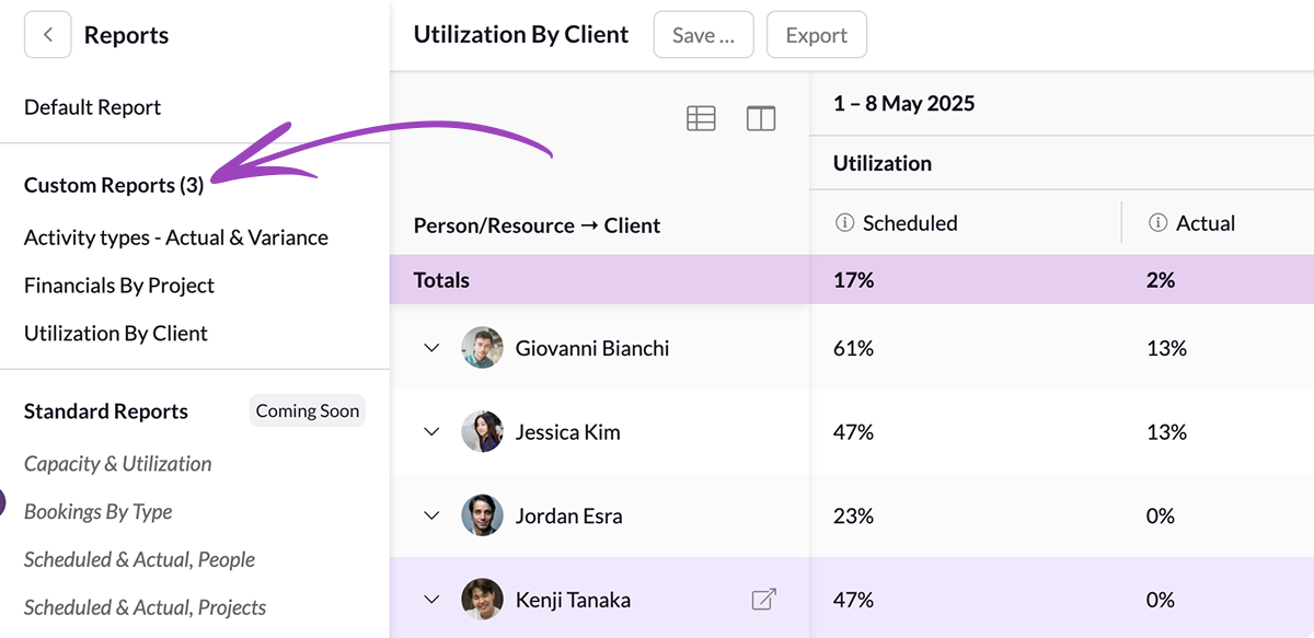 Introducing: A more versatile reporting suite | Resource Guru